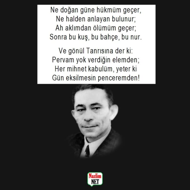 Cahit Sıtkı Tarancı şiirleri - En güzel ve kısa 16 şiiri