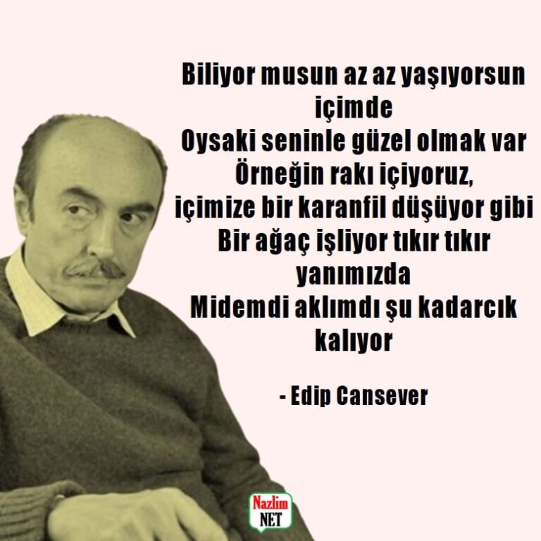 Edip Cansever şiirleri - En güzel ve kısa 15 şiiri
